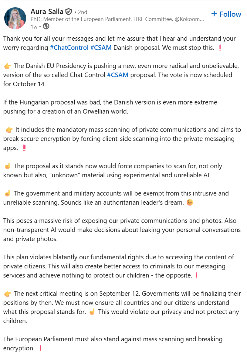 Chat Control – Viestinnän yksityisyyden suojan tulevaisuus Euroopassa